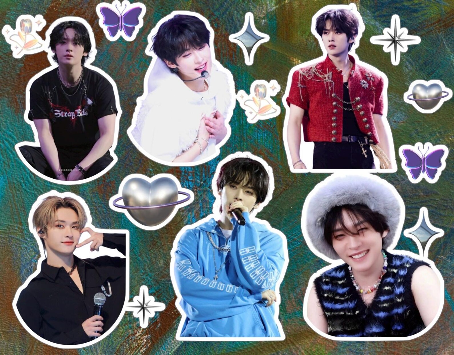 Stray Kids Member Sticker Sheet - Etsy