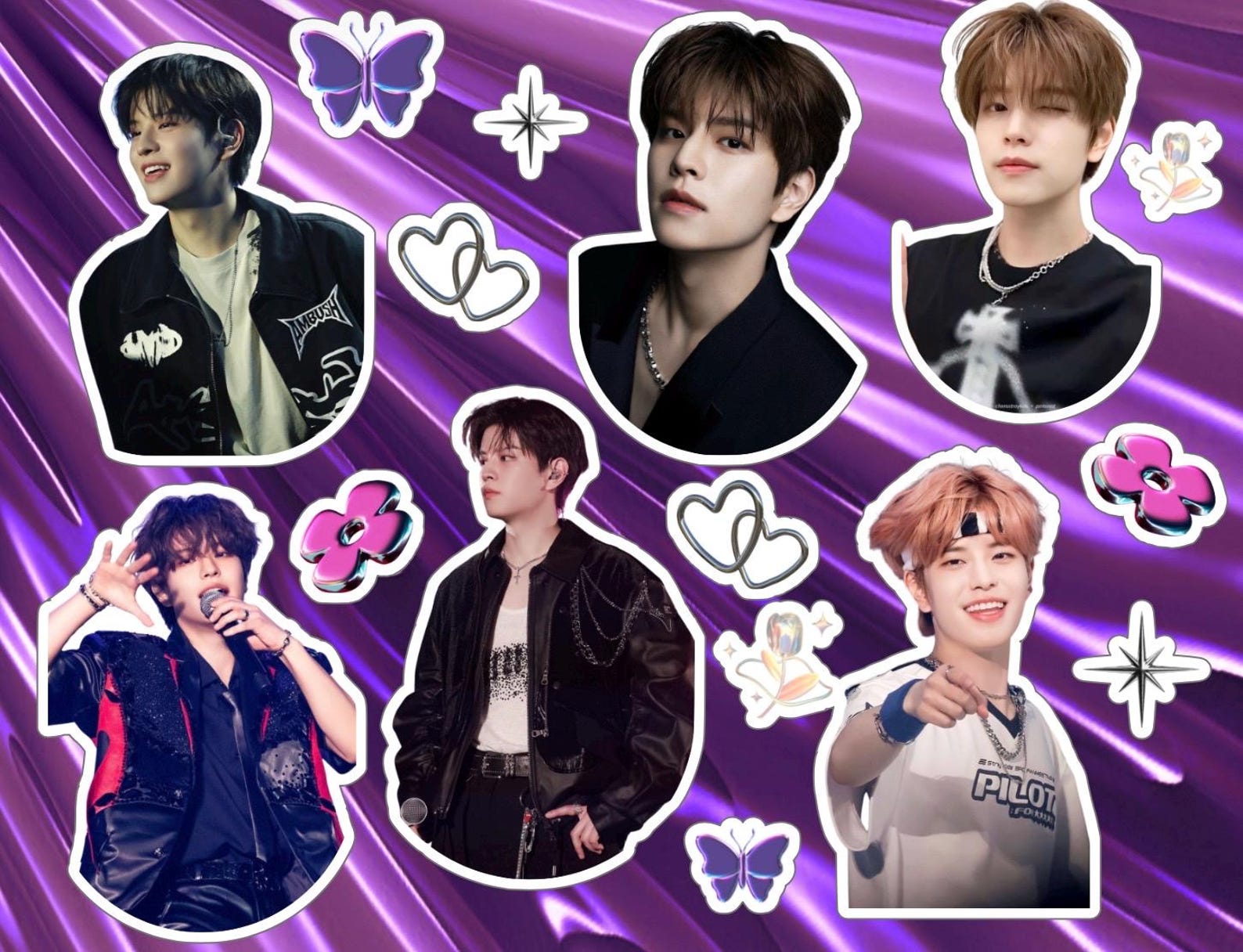 Stray Kids Member Sticker Sheet - Etsy