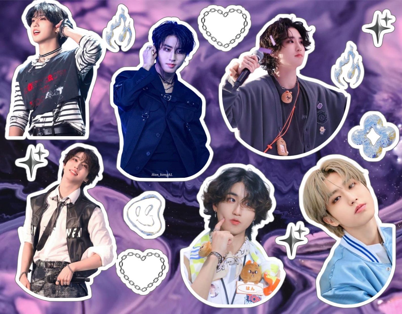 Stray Kids Member Sticker Sheet - Etsy