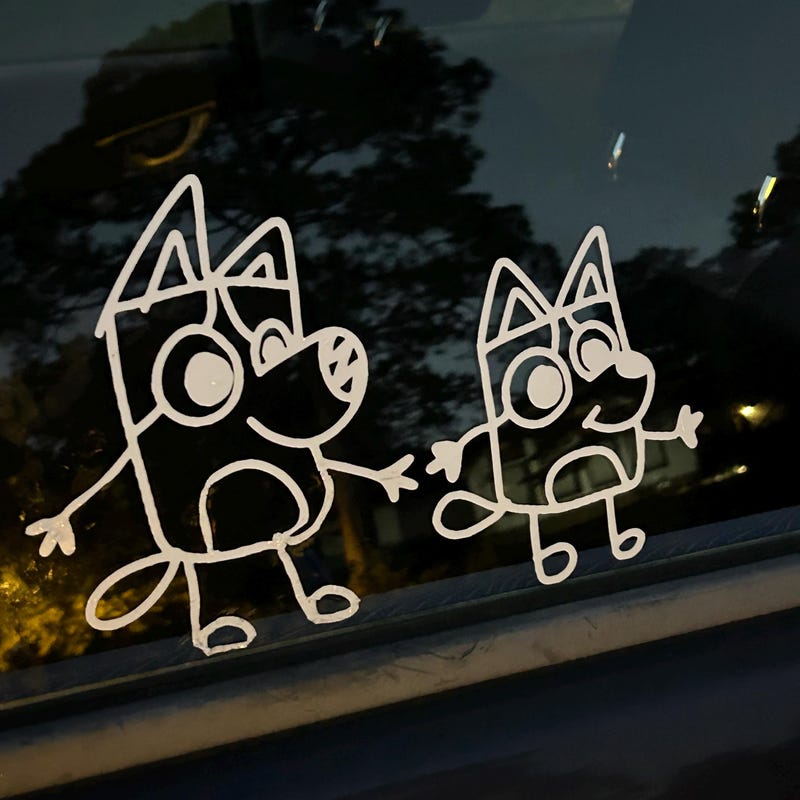 Bluey Car Decal Svg - Etsy