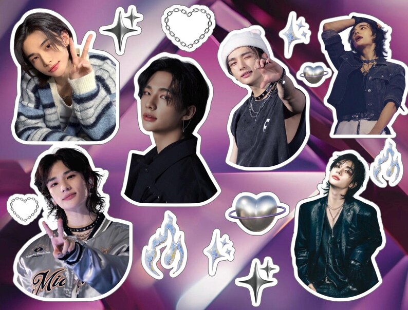 Stray Kids Member Sticker Sheet - Etsy