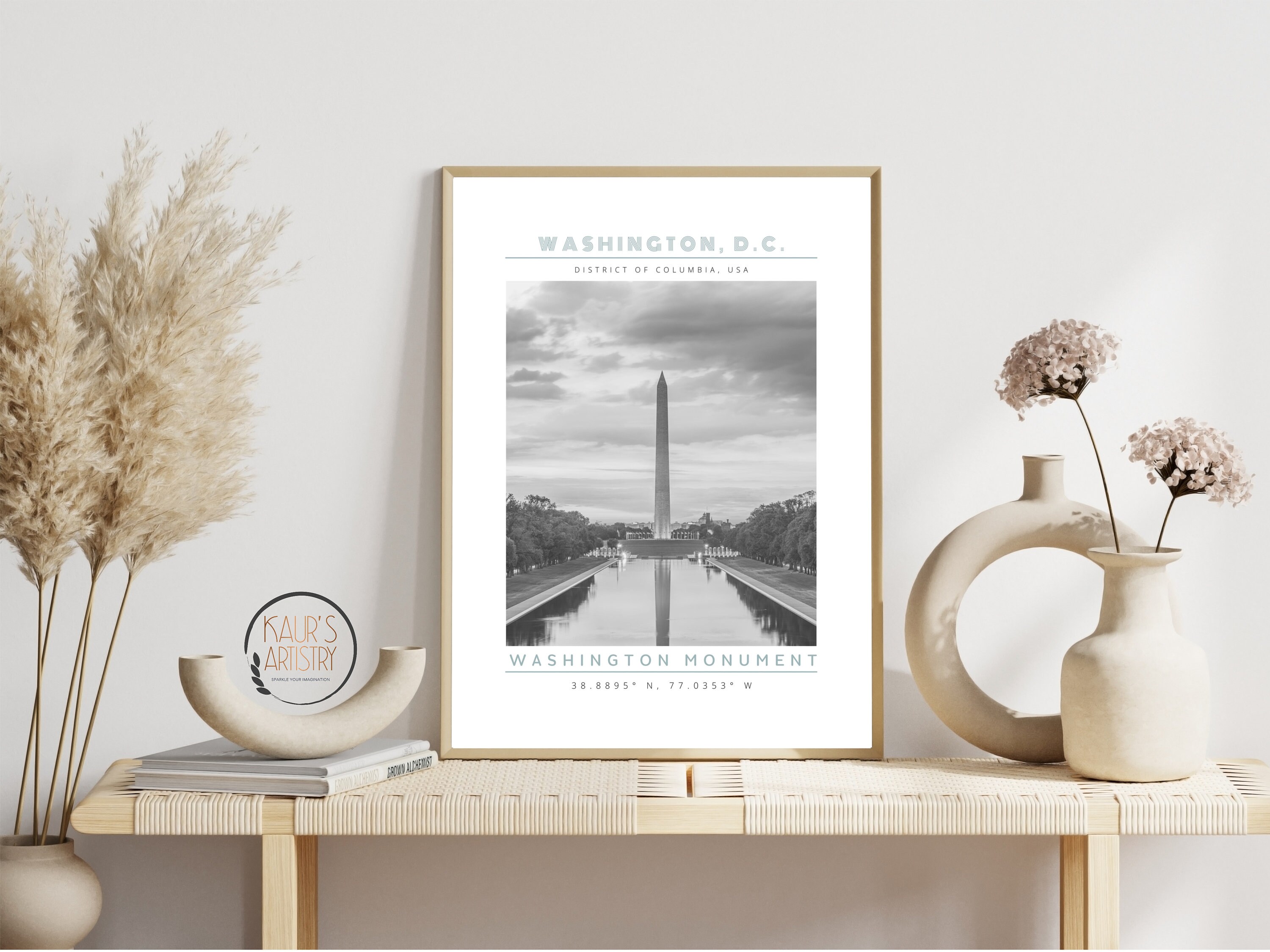 Washington DC Print Washington DC Poster Washington DC - Etsy