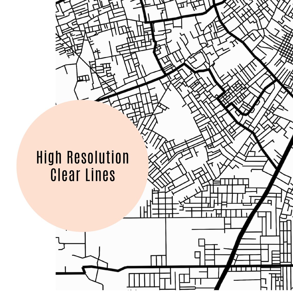 Jalandhar Map Art Printable Digital Download Jalandhar India Map ...