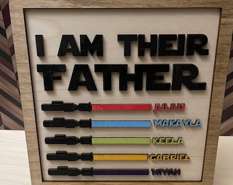 I Am Their Father Sign Personalized Gifts for Dad Custom - Etsy