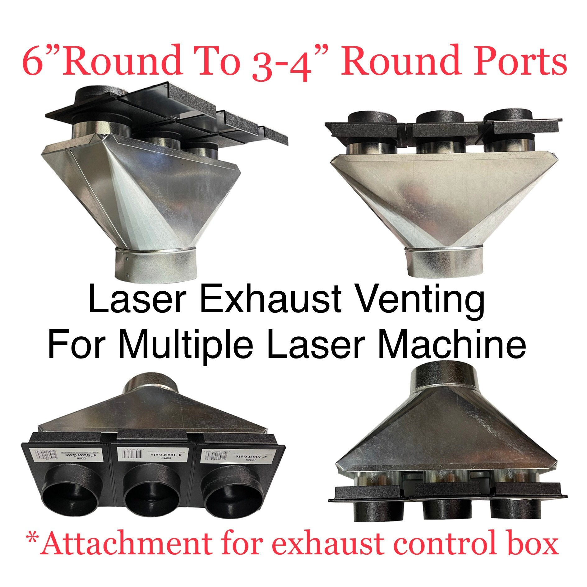 Attachment for Laser Machine Exhaust System for Diode & CO2 Laser ...