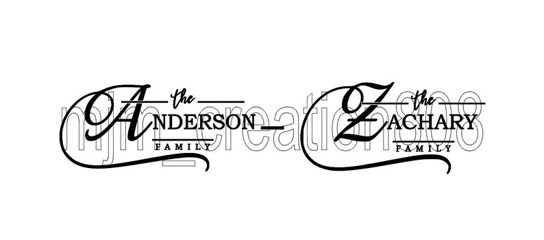 Split Monogram Alphabet SVG Dxf Ai Lightburn Digital Files - Etsy