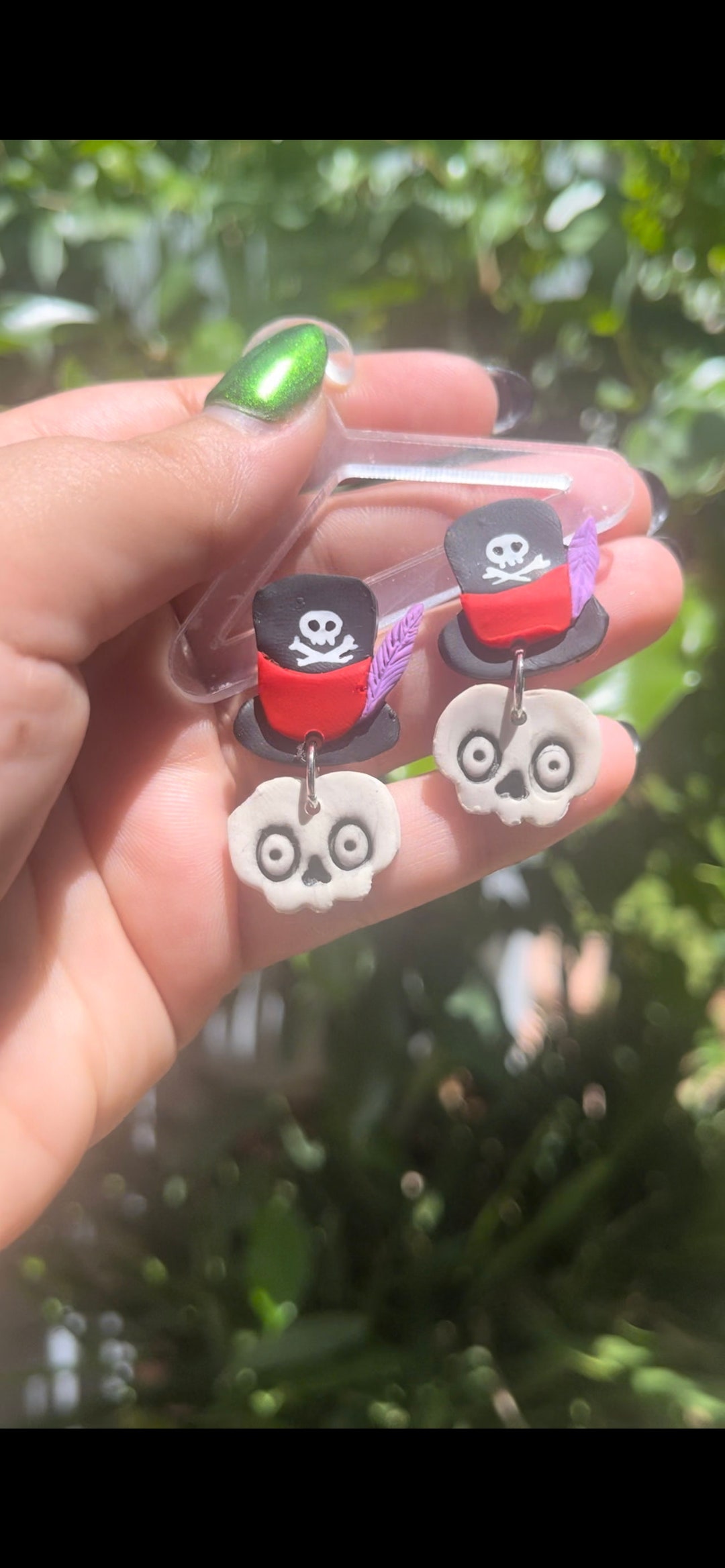 Dr. Facilier Earrings, Skull Earrings, Voodoo, Disney Inspired Earrings ...