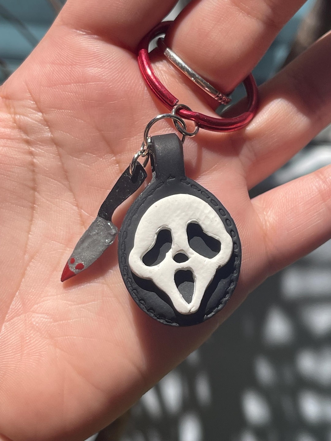 Ghostface Keychain, Ghostface, Keychain, Halloween Keychain, Halloween ...