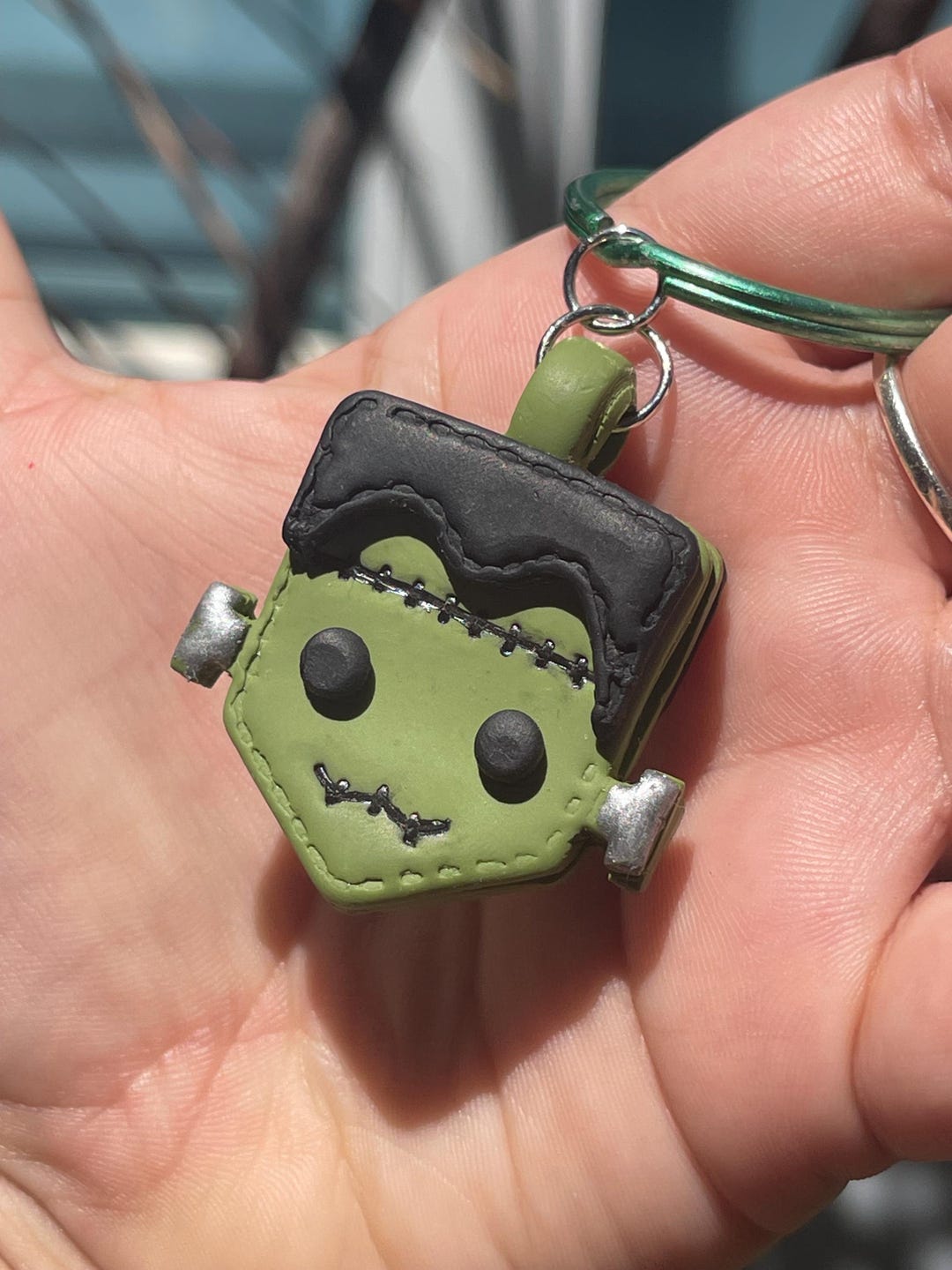 Frankenstein Keychain, Frankenstein, Keychain, Halloween Keychain ...