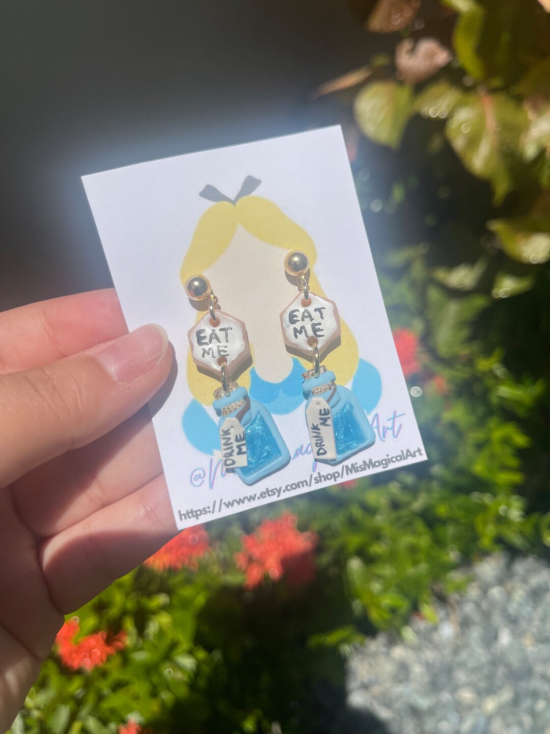 Alice in Wonderland Earrings, Alice Earrings, Disney Inspired Earrings ...