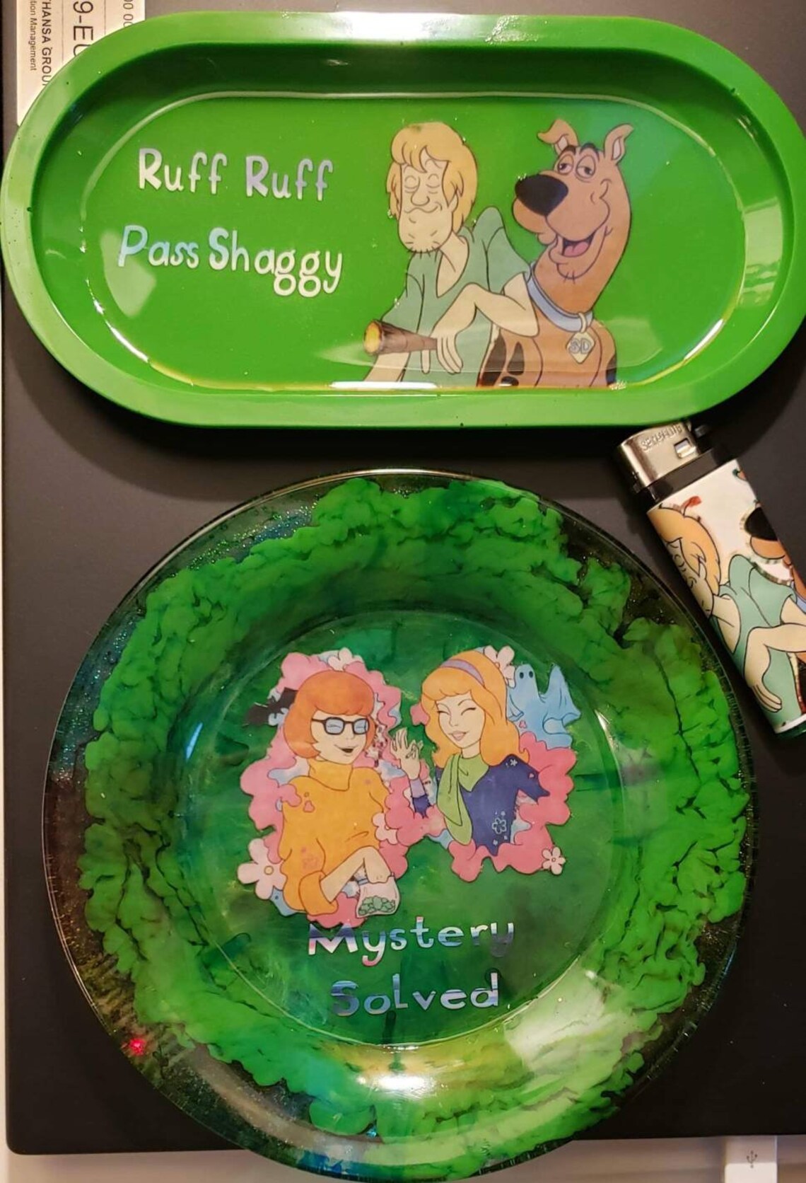 Scooby-doo Inspired - Handmade Rolling Tray - Scooby Doo Resin ...