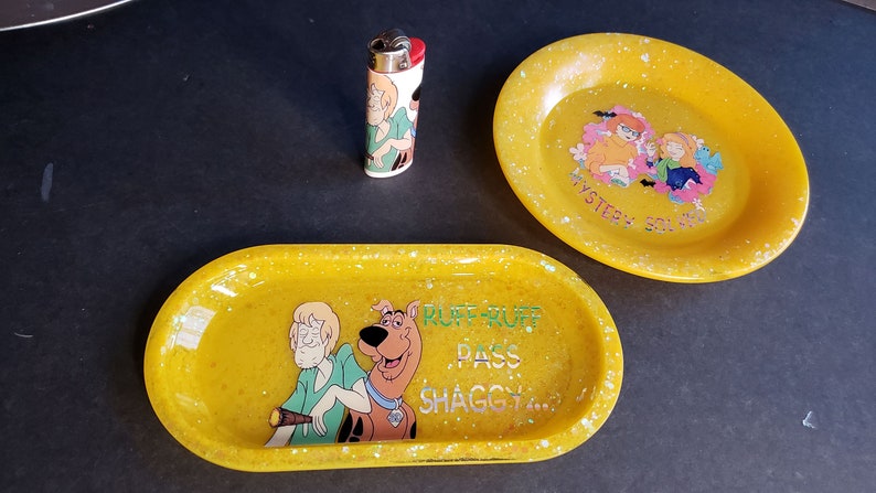 Scooby-doo Inspired - Handmade Rolling Tray - Scooby Doo Resin ...