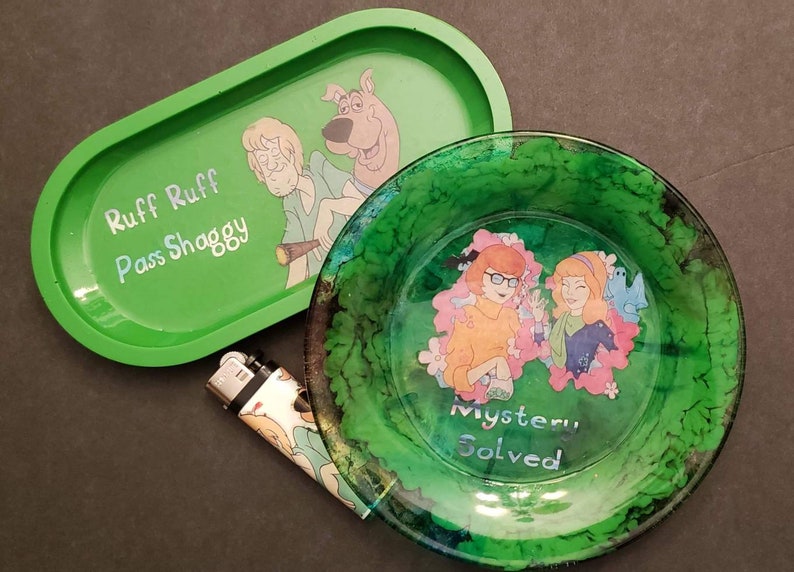 Scooby-doo Inspired - Handmade Rolling Tray - Scooby Doo Resin ...