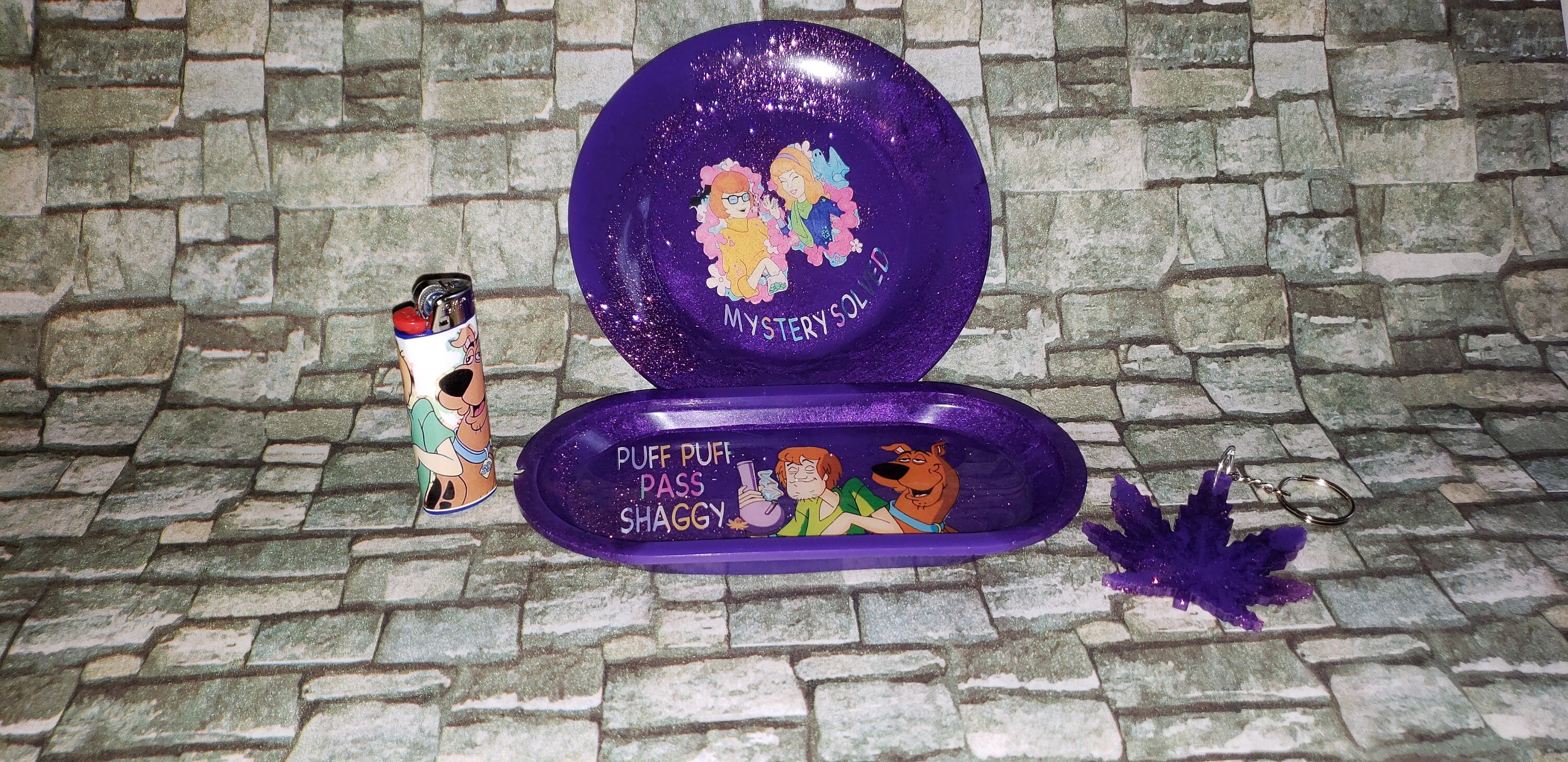 Scooby-doo Inspired - Handmade Rolling Tray - Scooby Doo Resin ...