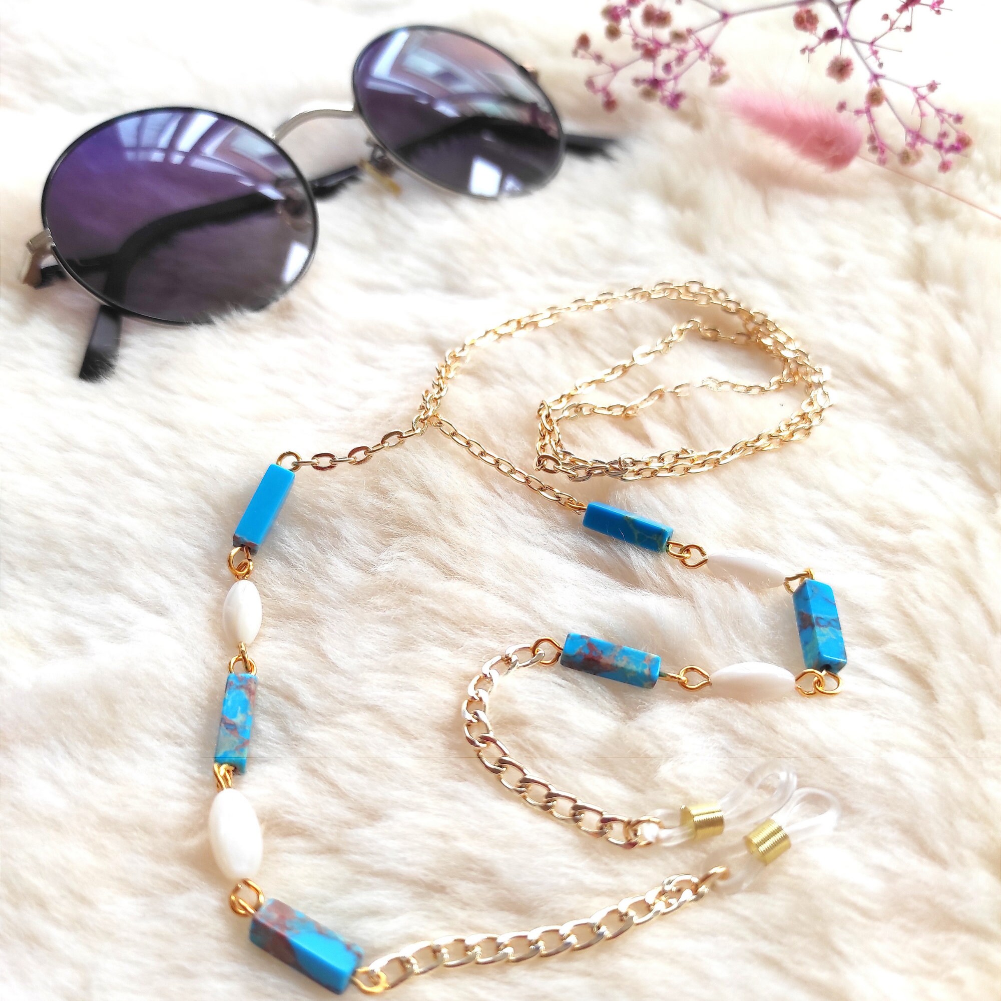 Glasses Chain, Mask Chain, Gold Glasses Chain, Eyeglass Holder ...