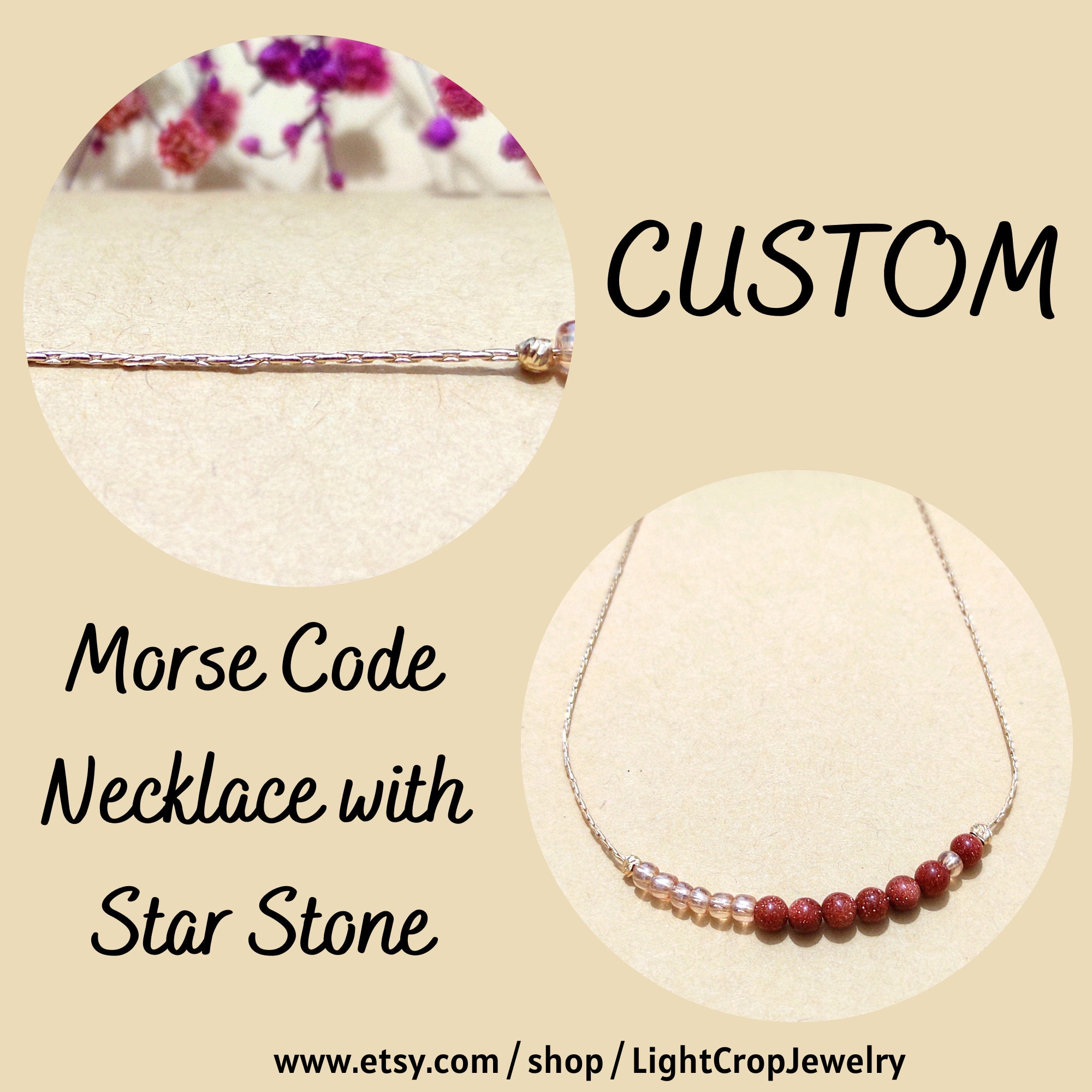 Morse Code Necklace, Custom Morse Code Necklace, Mother of the Bride ...