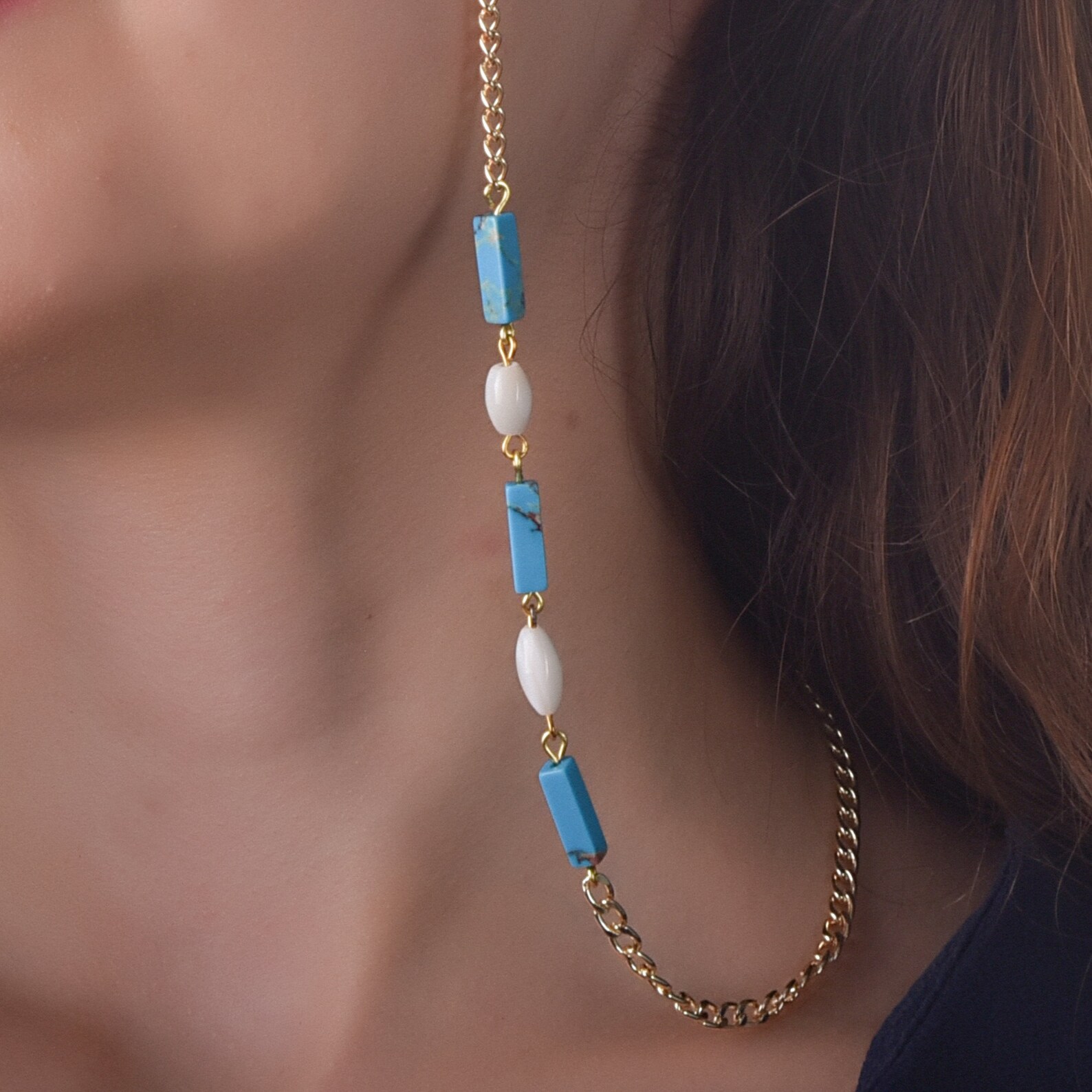 Glasses Chain, Mask Chain, Gold Glasses Chain, Eyeglass Holder ...