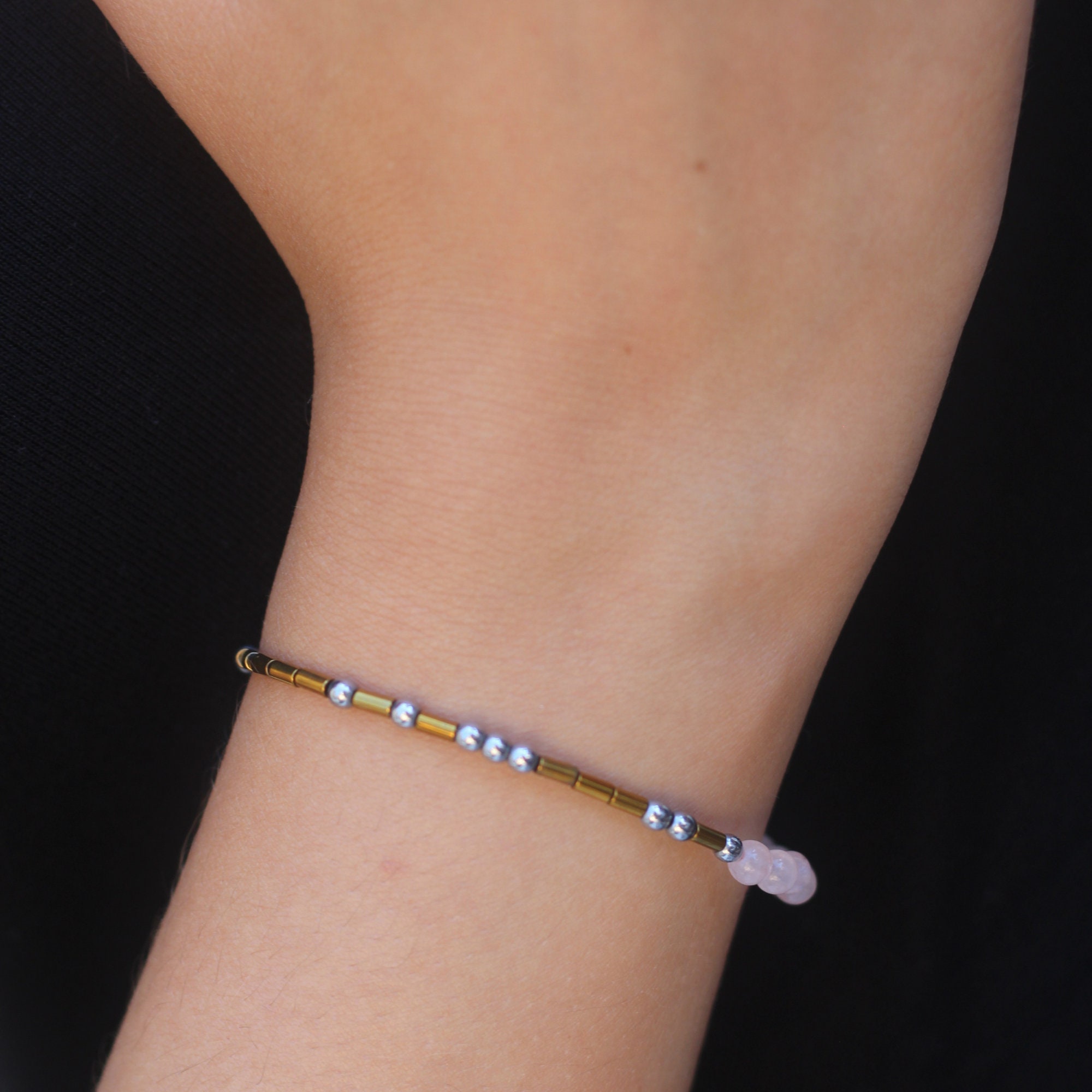 Morse Code Bracelet, Morse Code Bracelet Custom, Personalized Morse Code Bracelet, Name Bracelet ...