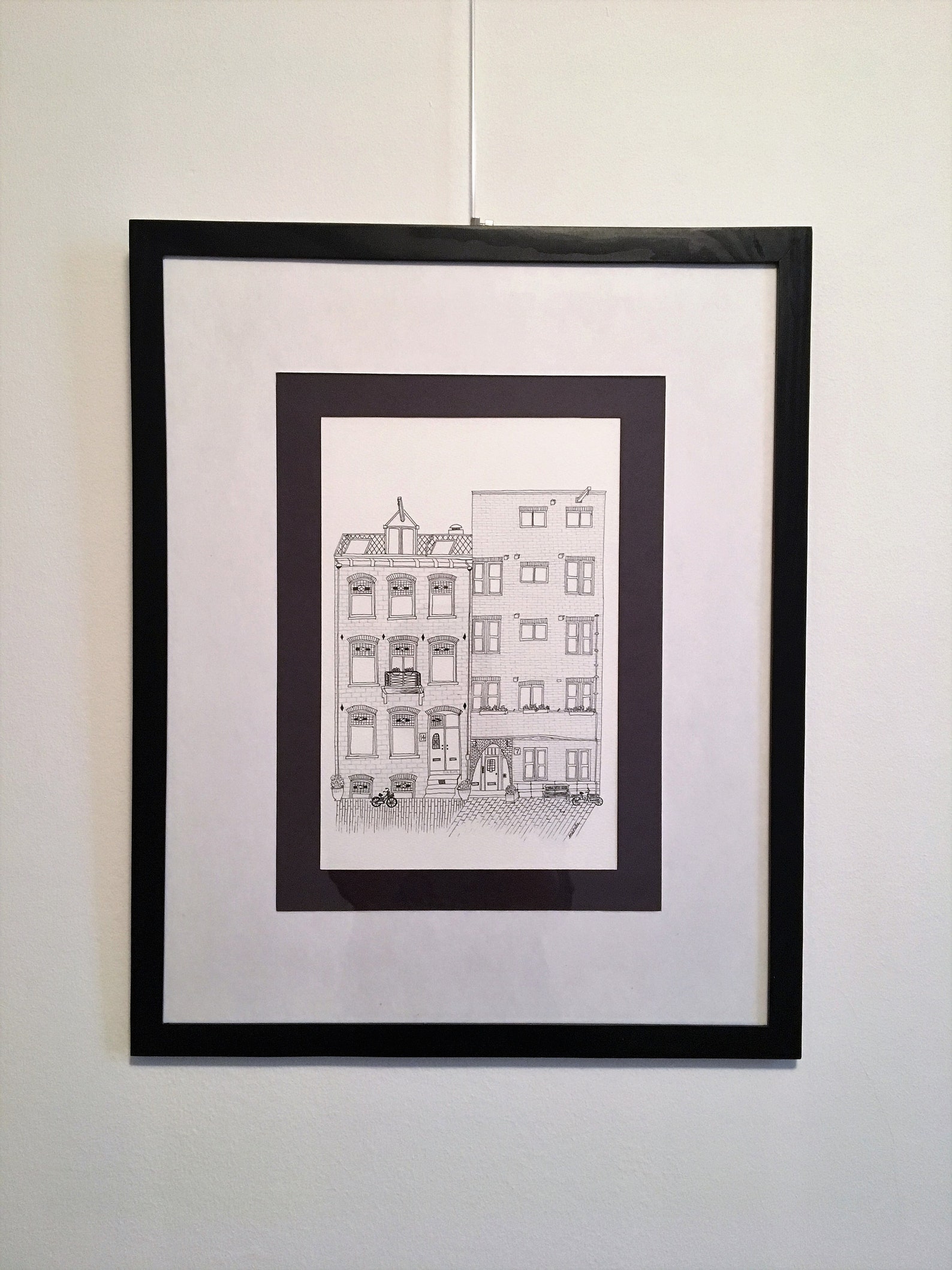 Custom Pen & Ink Drawing (double Building) - Etsy