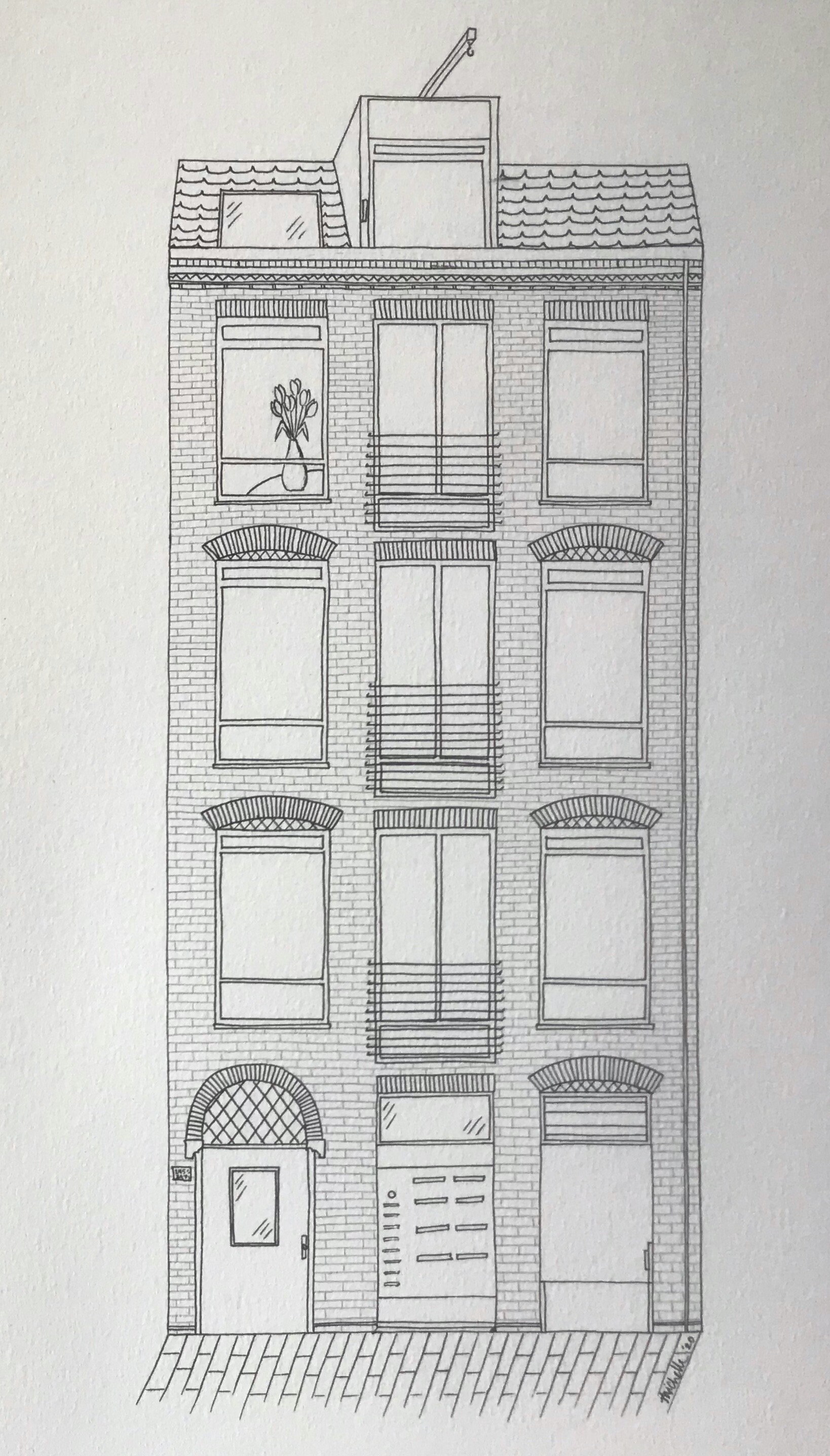 Custom Pen & Ink Drawing (single Building) - Etsy