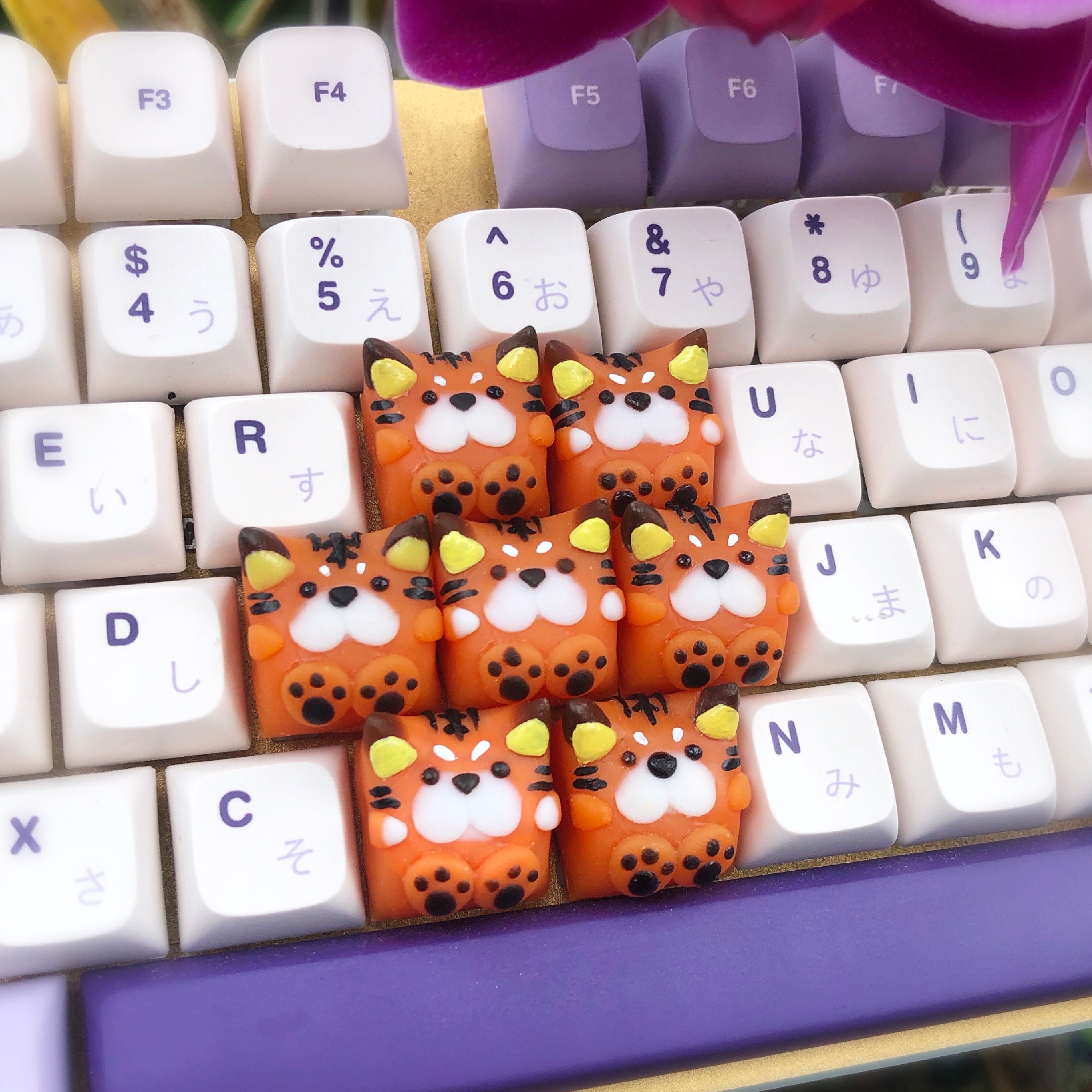 Keycaps Keycap Cat Keycap Tiger Cat Keycap Artisan - Etsy