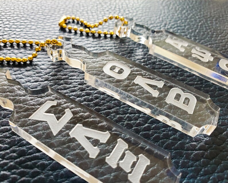 Personalized Clear Acrylic Greek Paddle Keychain 3 Inch - Etsy