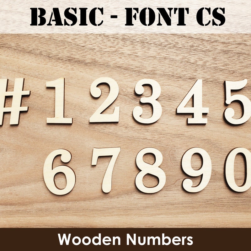 Wooden Numbers - Etsy