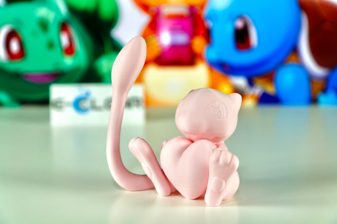 Chibi Pokemon Valentine Mew Hand-paintable Collectible - Etsy