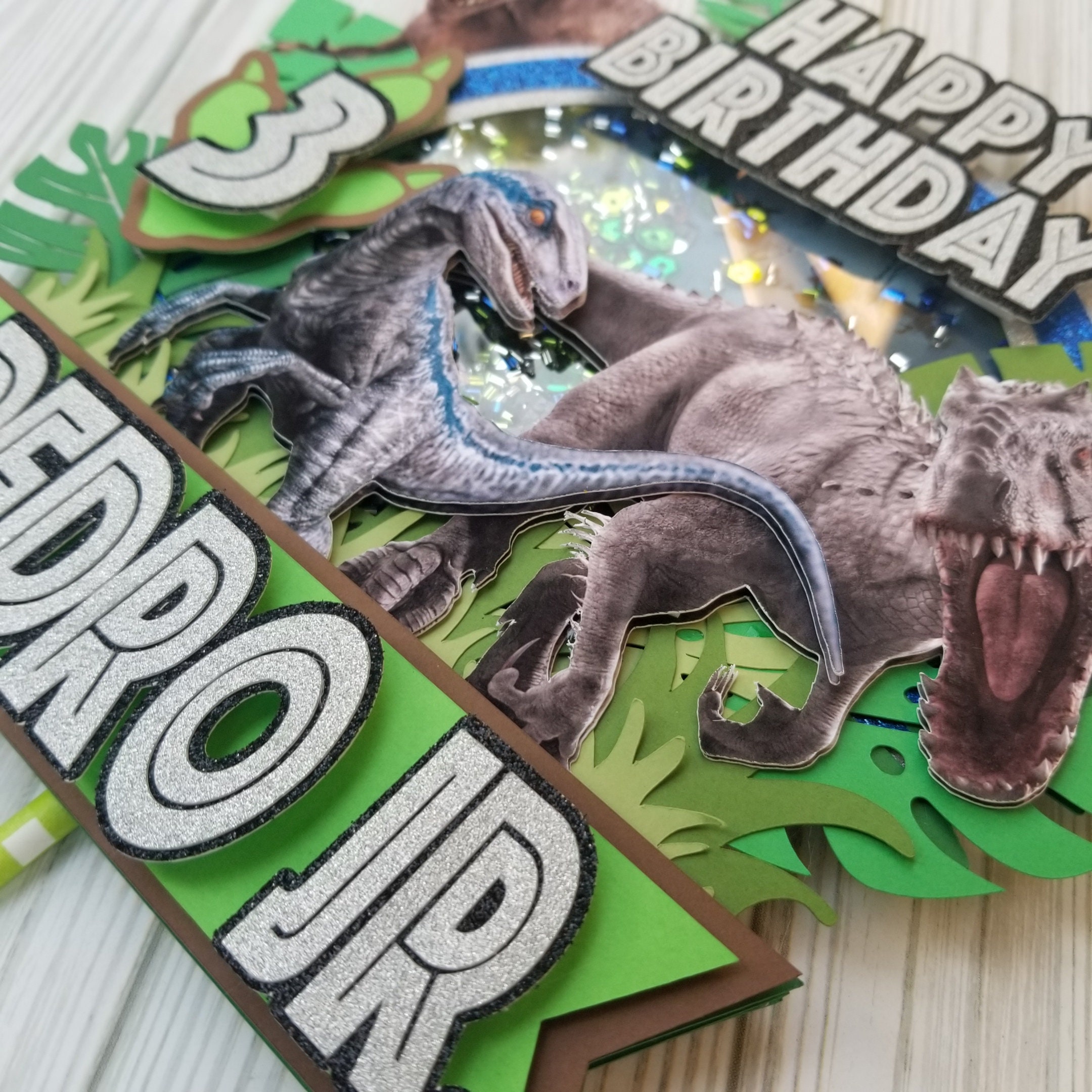 Dinosaur Cake Topper | Jurassic World Cake Topper |dinosaur Birthday ...