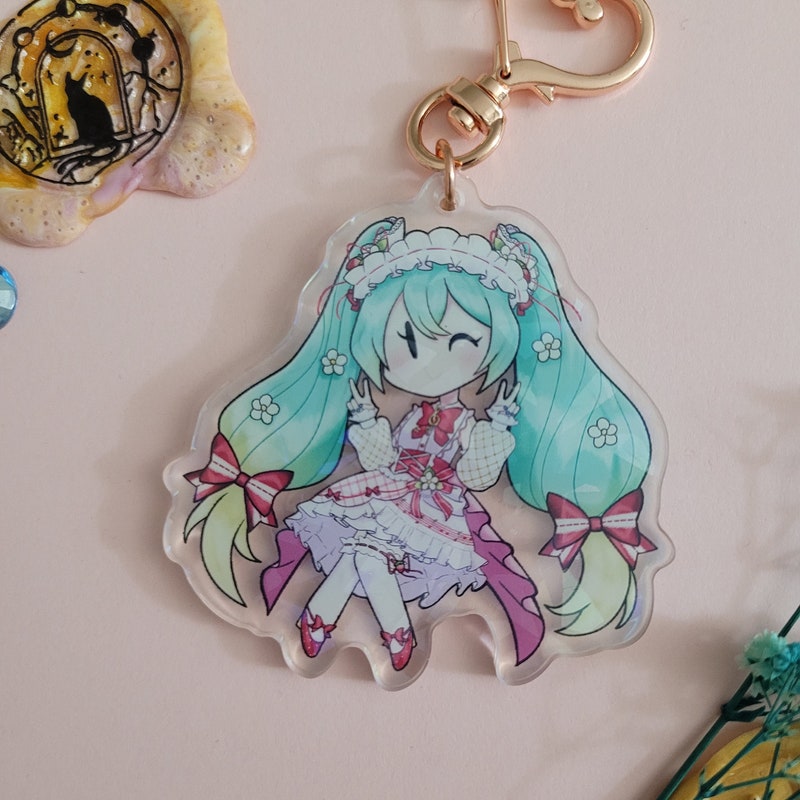 Miku Keychain - Etsy