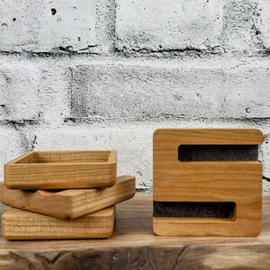 Desk Organizer, Small Wooden Tray Desk Organization Set, Modular Desk ...