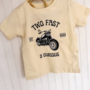 Two Fast Too Curious Birthday Shirt, Second Birthday Shirt, Boys 2nd ...