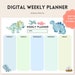 Printable Kids Weekly Planner, Dinosaur Daily Planner, Homeschool ...