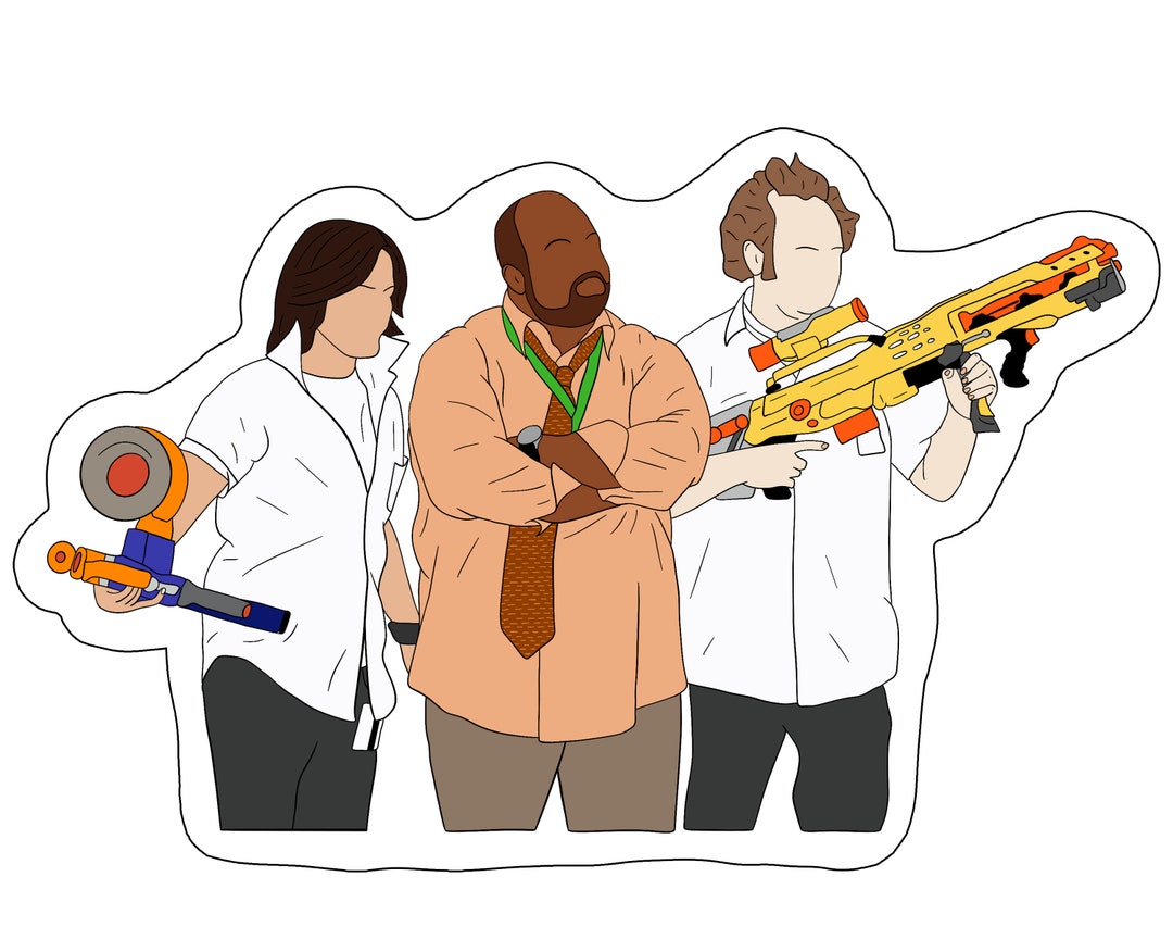 Chuck Tv Show Sticker Chuck Bartowski Nerd Herd the Buy More Store ...