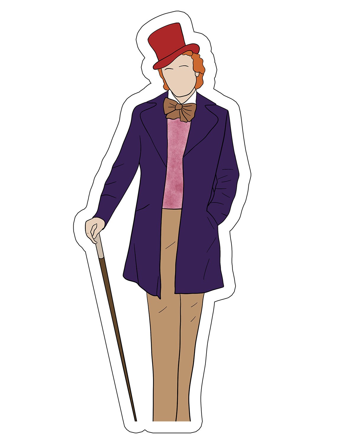 Willy Wonka Movie Sticker Golden Ticket 80's Movie Charlie Chocolate ...