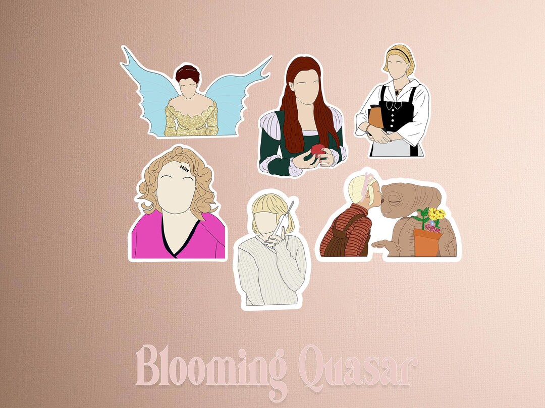 Drew Barrymore Sticker Pack I Love Drew Stickers Never Been Kissed ...