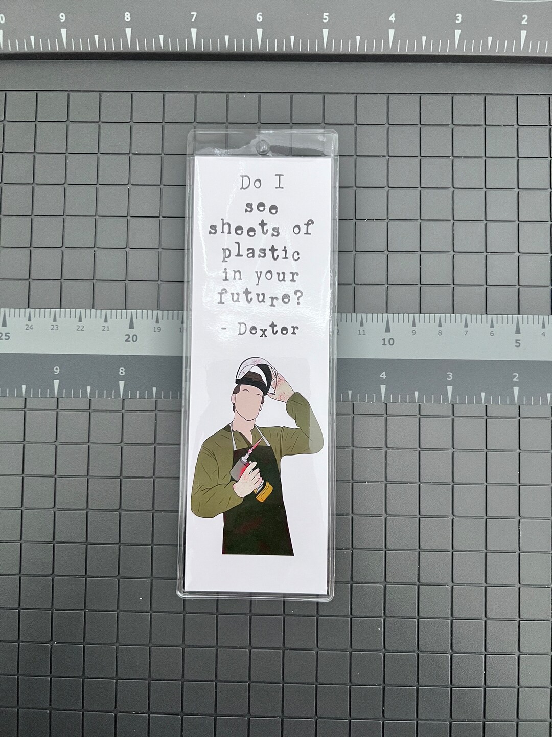 Dexter Tv Show Bookmark With Plastic Sleeve Cover Murder Shows Crime ...