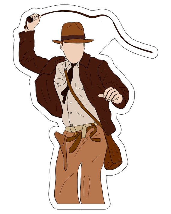 Indiana Jones Movie Sticker Indiana Whip Temple of Doom - Etsy