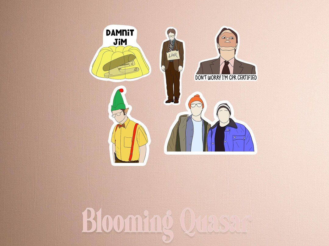 The Office Sticker Pack of Dwight Comedy Tv Shows Sticker Set the ...