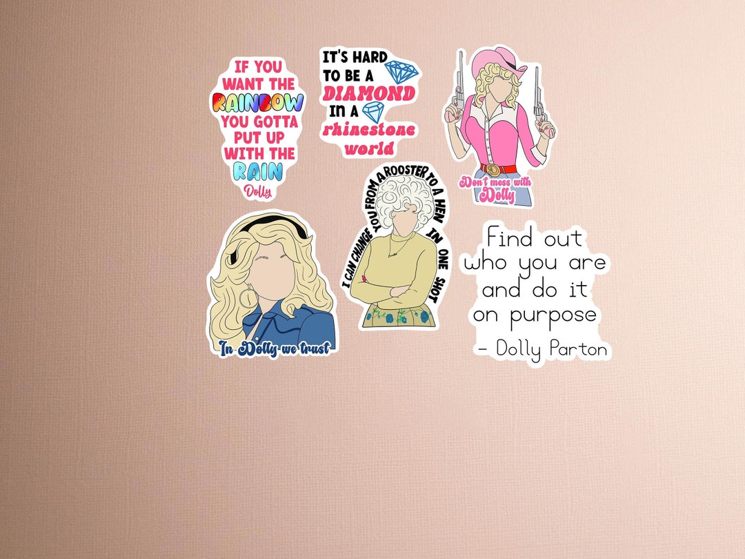 Dolly Parton Sticker Pack Dolly Fan Sticker Set Hand Drawn Sticker ...