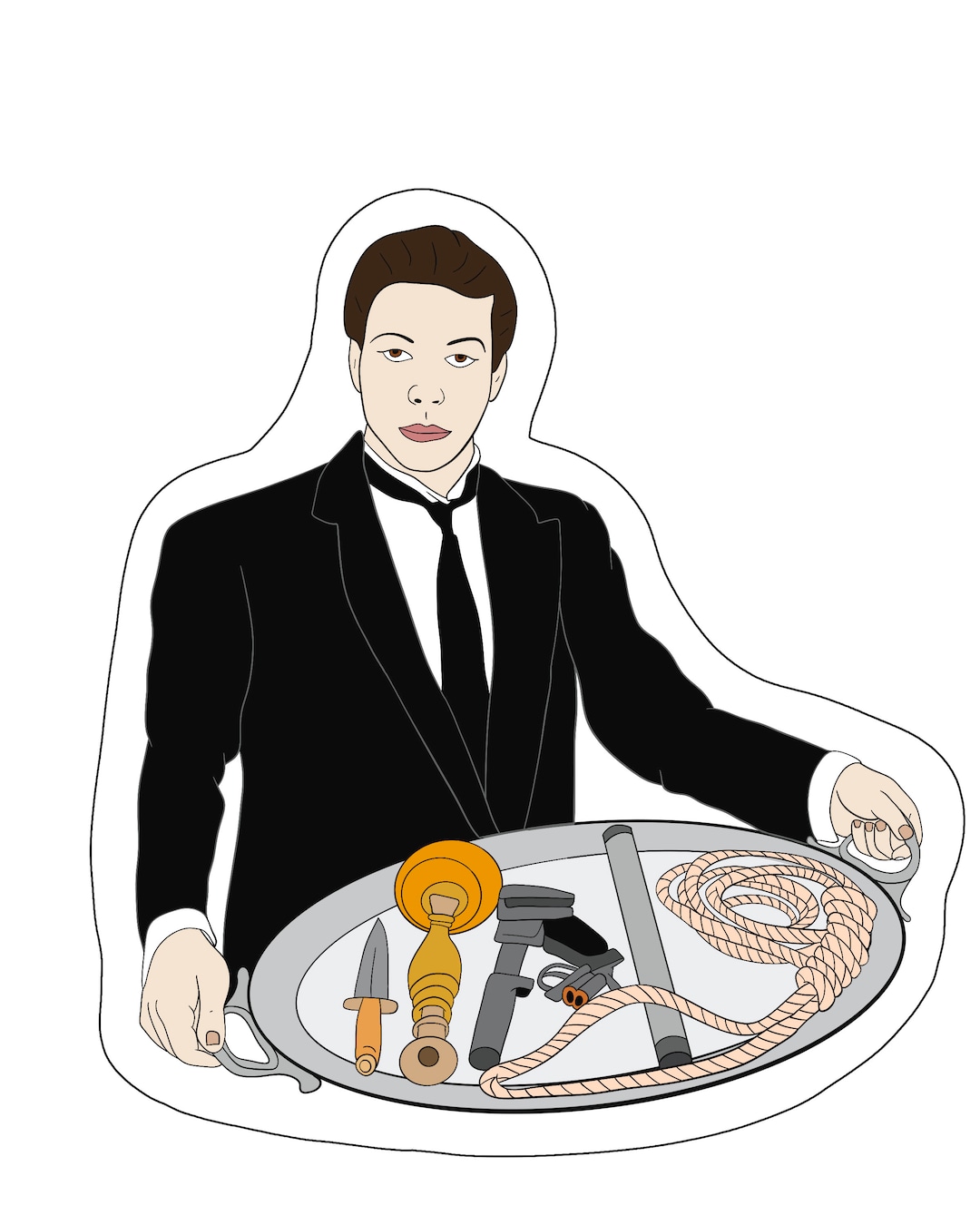 Clue Movie Sticker Cult Movie Halloween Murder Mystery - Etsy