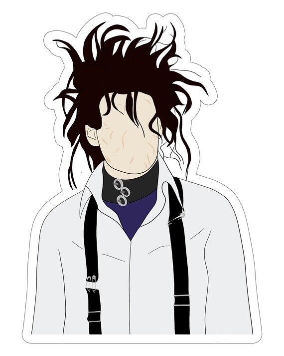 Edward Scissorhands Movie Sticker Cult Movie Humor - Etsy
