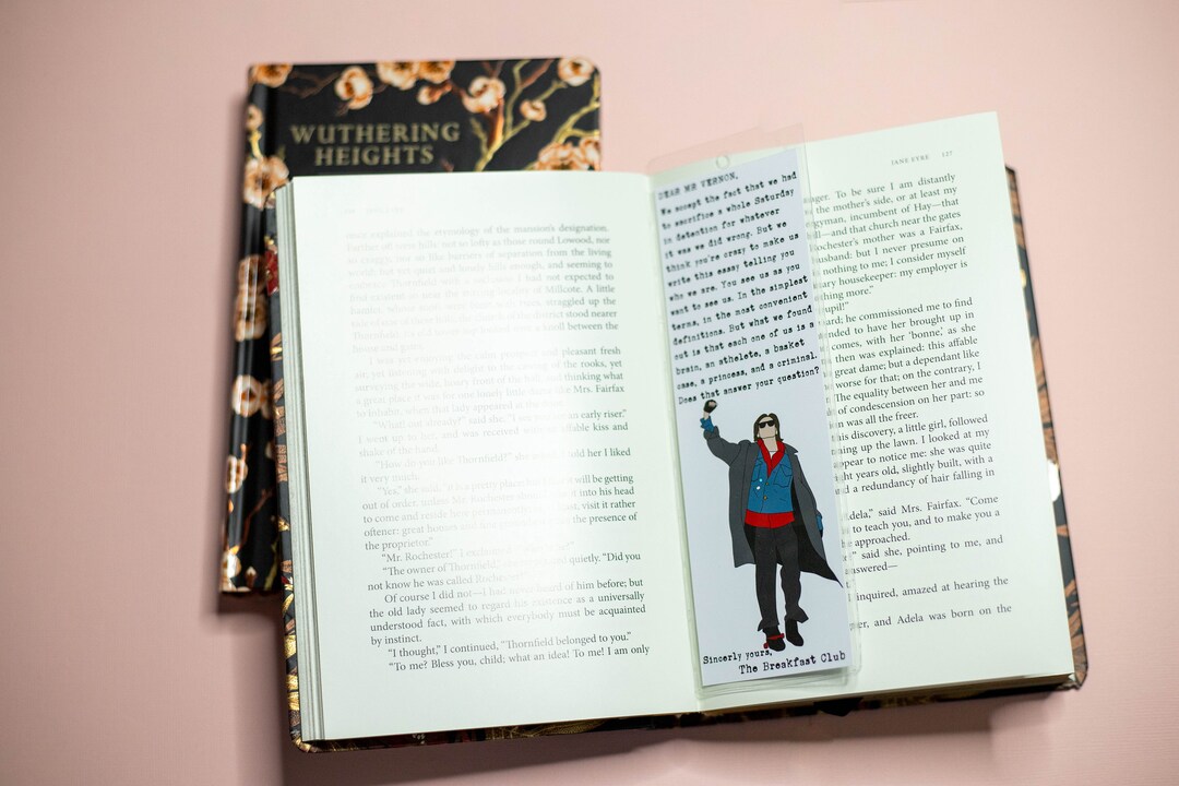 Breakfast Club Movie Bookmark With Plastic Sleeve Cover Book Lover ...