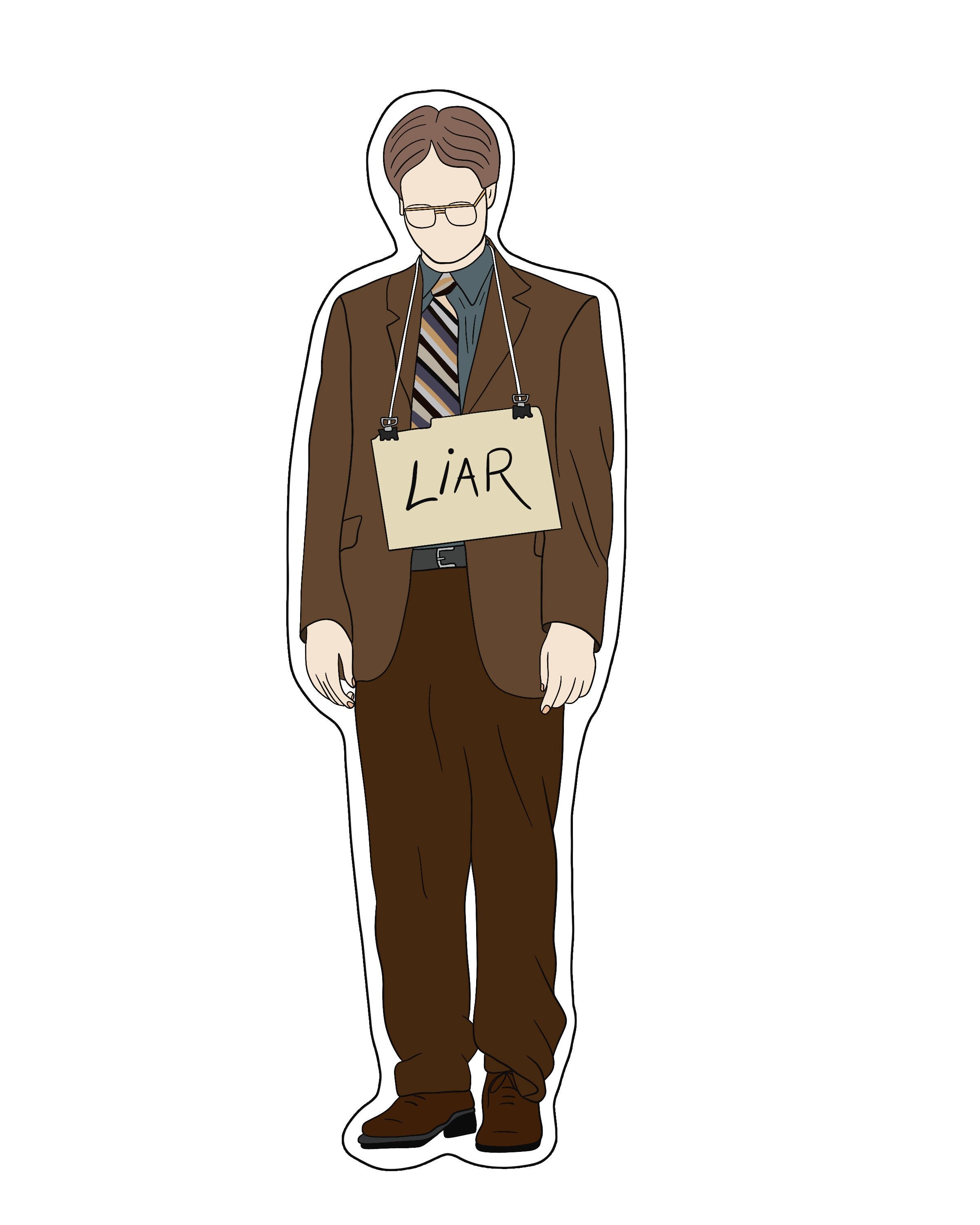 The Office Tv Show Sticker Dwight Humor Liar Sign - Etsy