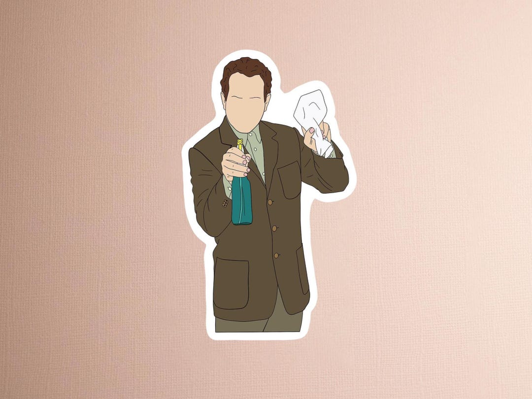 Monk Sticker Adrian Monk Murder Crime Tv OCD Hand Drawn Doodle Art ...