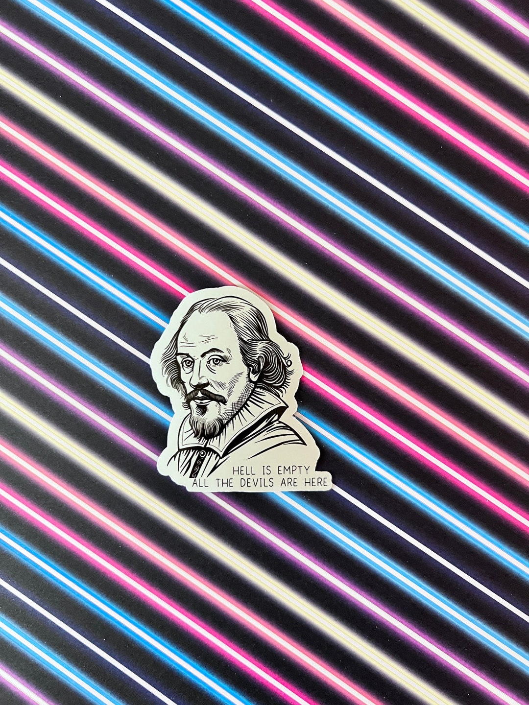 Shakespeare Head Sticker Hamlet Romeo & Juliet Shakespeare Vinyl ...