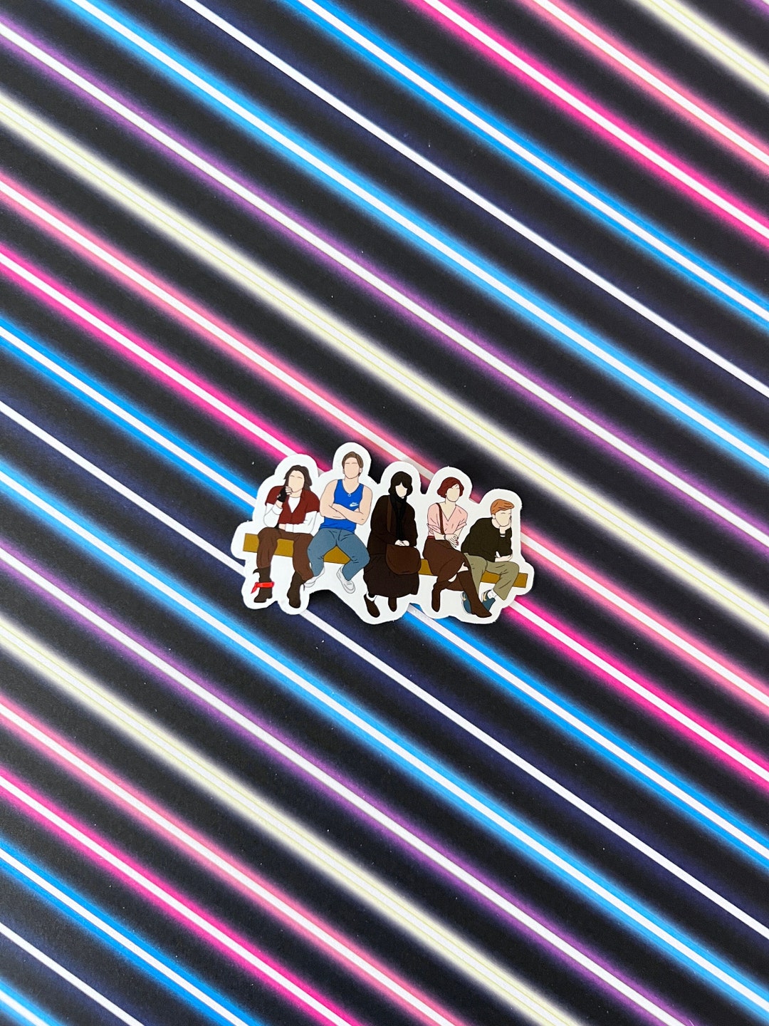 Breakfast Club Movie Sticker 80's Movie Sitting on Railing Scene Teen ...