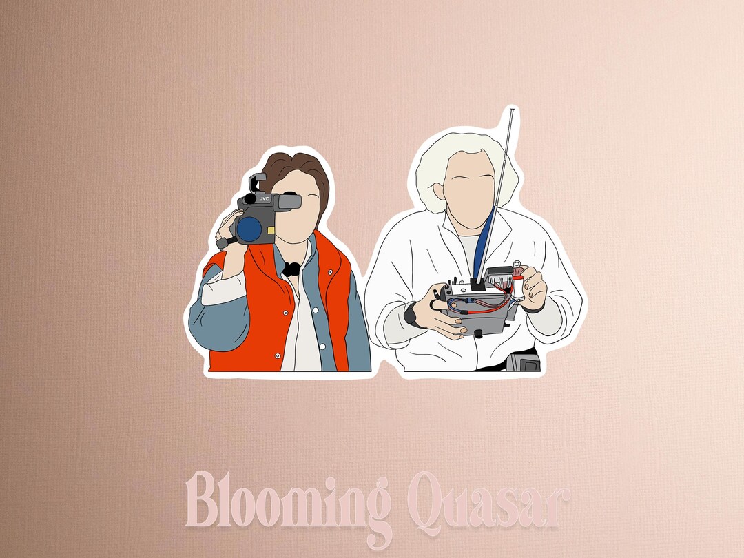 Back to the Future Sticker Michael J Fox Sticker 80s Movie Sticker Time ...