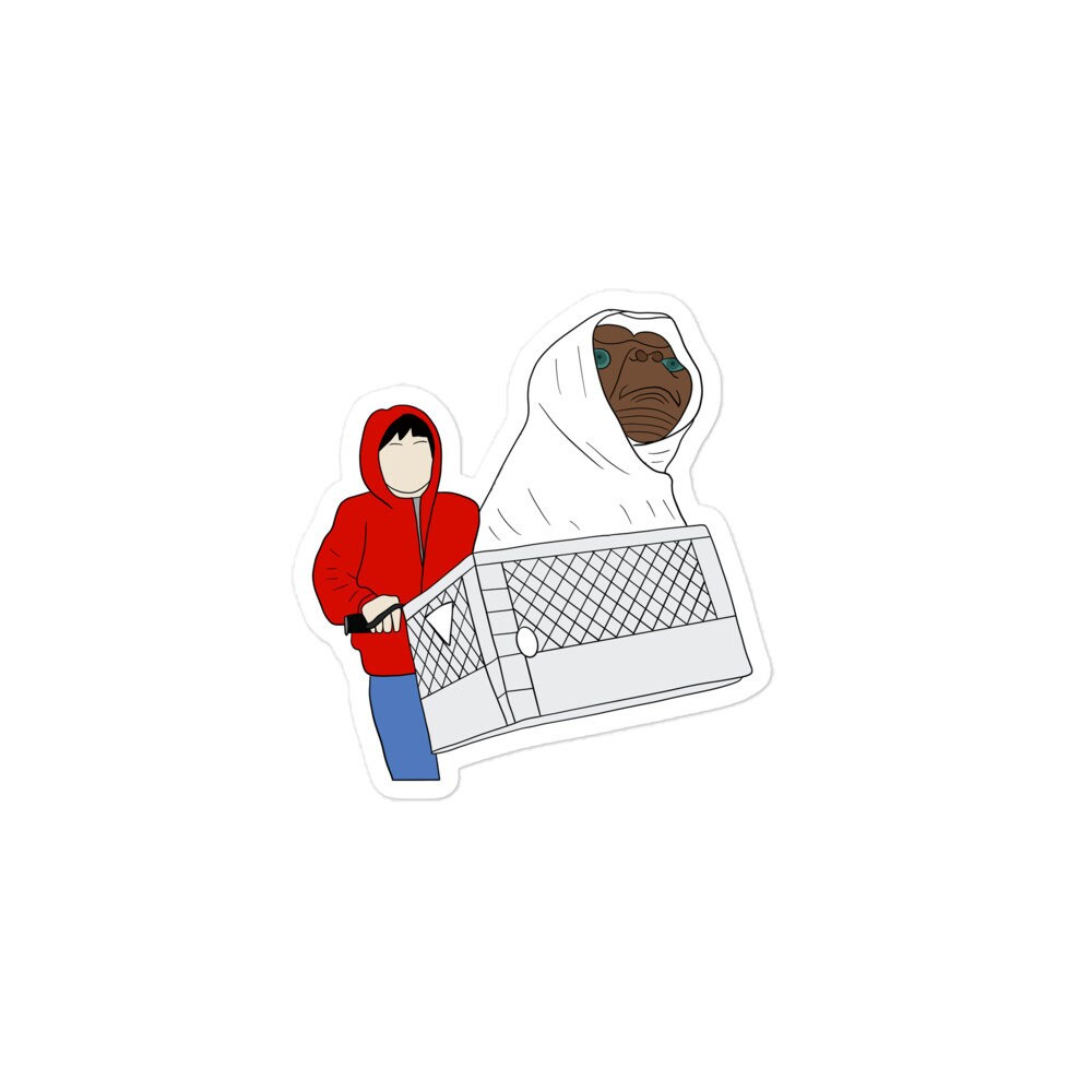 ET movie Elliot ET bike basket flying ET 80's movies | Etsy