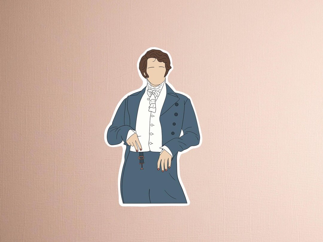 Mr. Darcy Sticker Colin Firth Pride and Prejudice Hand Drawn Doodle Art ...